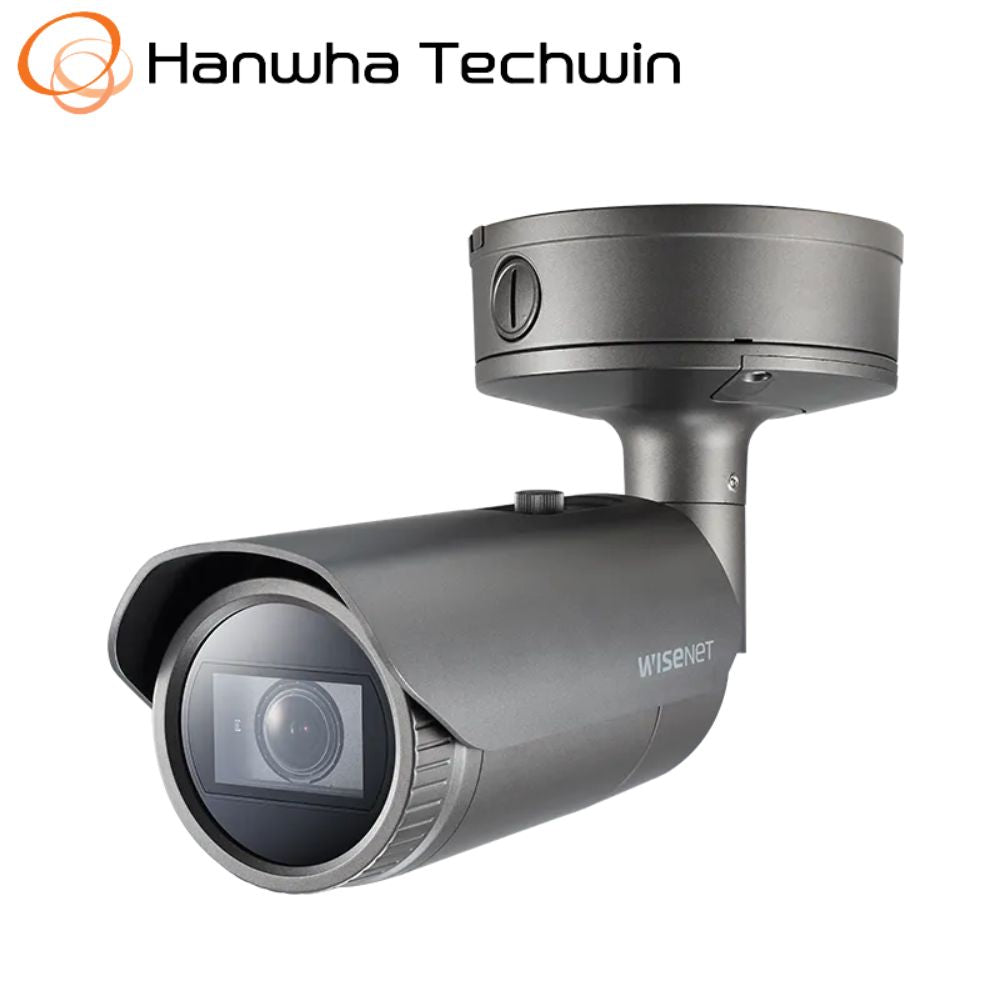 Hanwha Wisenet 6MP Outdoor Bullet Camera, H.265, 30fps, WDR, IR, IP67 ...