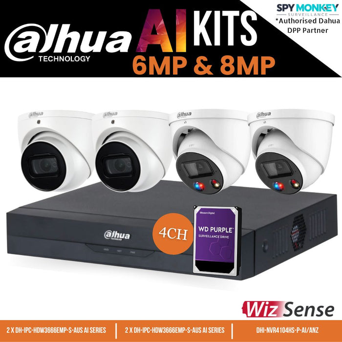 Dahua 8MP TIOC Kits – Spy Monkey Surveillance