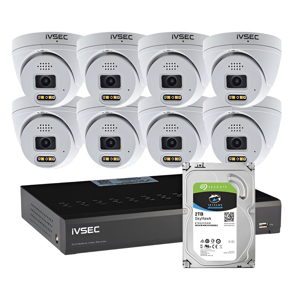 IVSEC Security Kits: LX SERIES 8 X NC319XA 8MP IP CAM + NR316XC 16 x P ...