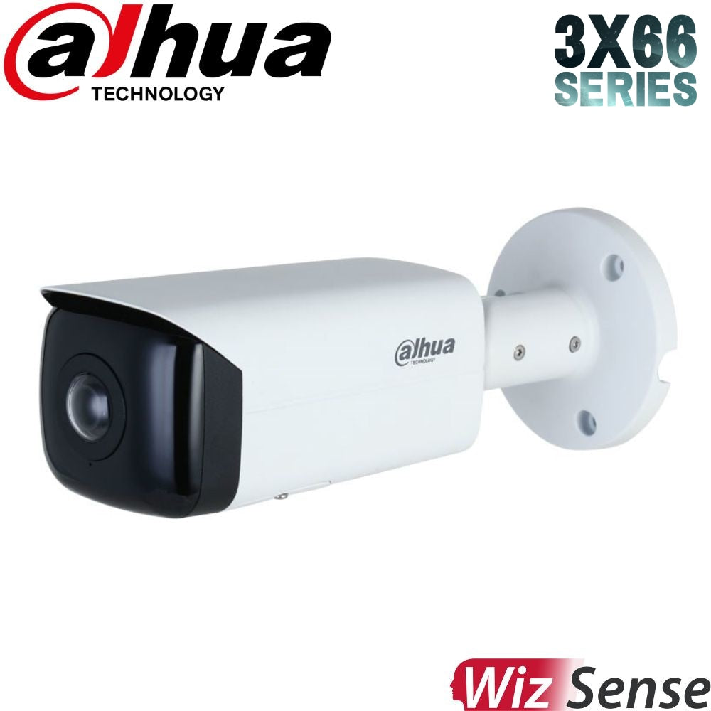 Dahua Security Camera: 180 Degree Wide Angle Bullet, 4MP WizSense, Fix ...
