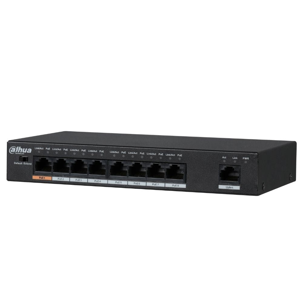 Dahua Ethernet Switch: 9-Port, Unmanaged, 8-Port PoE - DH-PFS3009-8ET ...