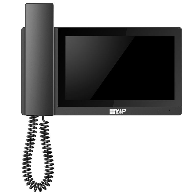 VIP Vision Residential IP Intercom Monitor with Handset (Black) - INTI ...