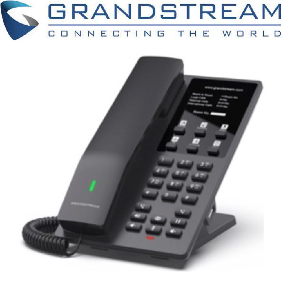 Grandstream Desktop Hotel Phone Black - GHP621 – Spy Monkey Surveillance