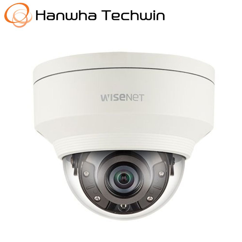 Hanwha Wisenet 5MP Outdoor Dome Camera, H.265, 30fps, 120dB WDR, 30m I – Spy Monkey Surveillance