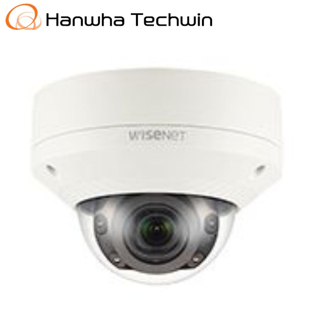 Hanwha Wisenet 5MP Outdoor Dome Camera, H.265, 30fps, 120dB WDR, 50m I – Spy Monkey Surveillance
