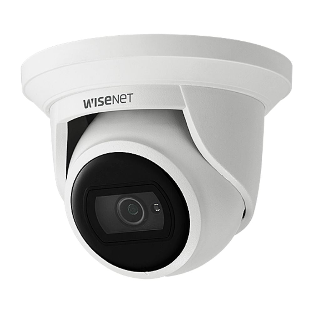 Hanwha Wisenet NEW-Q 5MP Outdoor Flateye Camera, H.265, WDR, 20m IR, I – Spy Monkey Surveillance